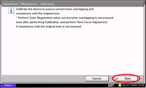How to perform a color calibration on your Kyocera printer