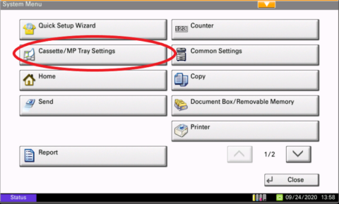How to print from the Multipurpose Tray on Kyocera MFPs