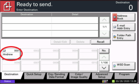 How to Edit the One Touch Buttons | Kyocera address book setup