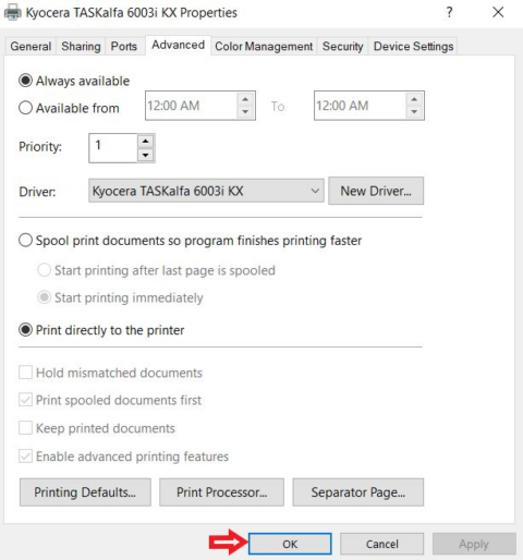 How to set up and print to Custom Boxes on a Kyocera Printer