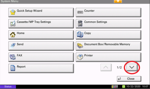 How to edit your MFP’s Network Settings from the Control Panel
