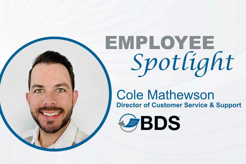BDS Employee Spotlight September: Cole Mathewson
