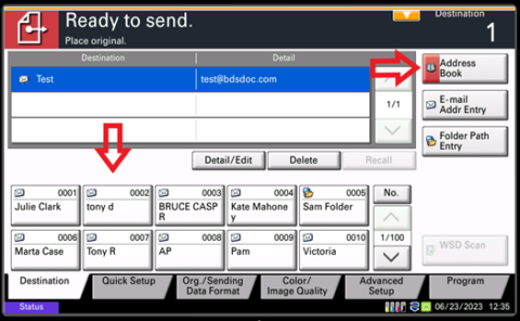 How to use the continuous scan feature on a Kyocera TASKalfa