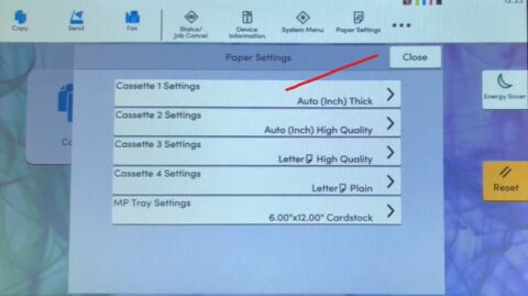 Kyocera paper tray | Paper Tray Settings on a Kyocera TASKalfa