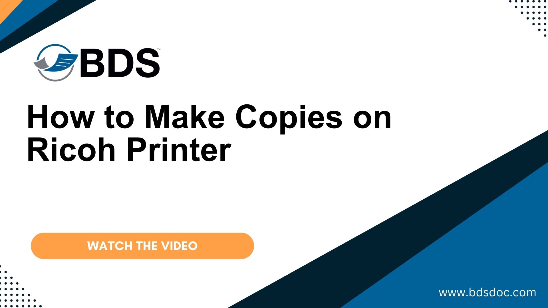 How to make copies on Ricoh printer | Ricoh MFP Copier