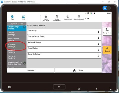 Kyocera printer icons | Add or Remove on the Kyocera TASKalfa