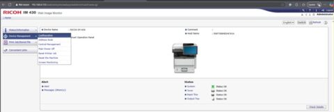 How to print a Ricoh fax transmission Confirmation Page